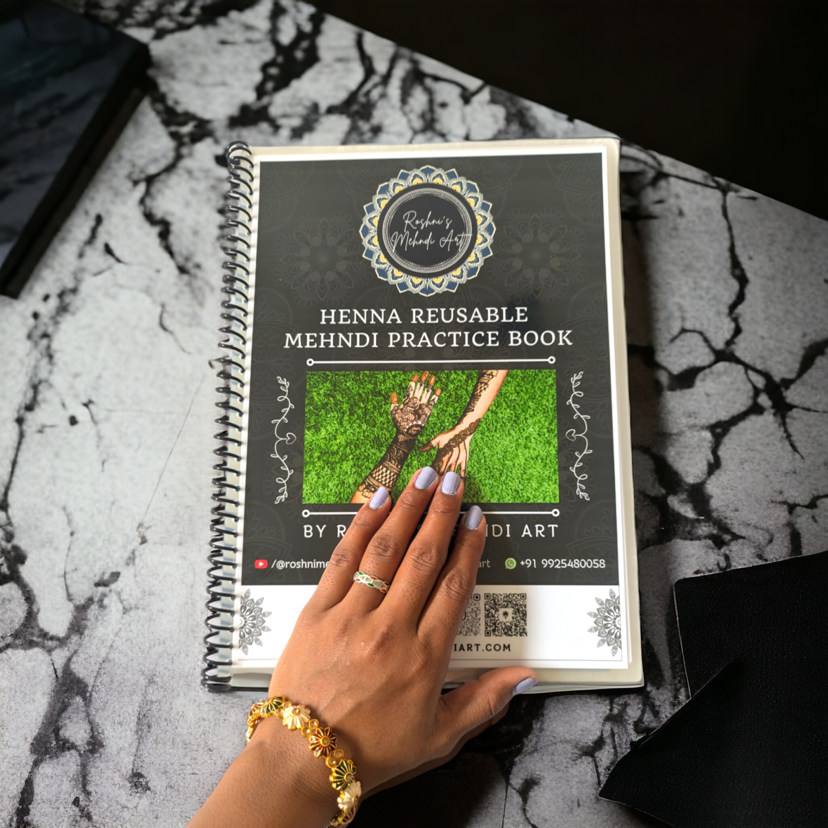 Henna Reusable Mehndi Practice Book | Roshni's Mehndi Art
